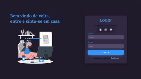Github Resolutejax Loginandregisterpage Projeto Original Que Consiste Em Duas P Ginas Login