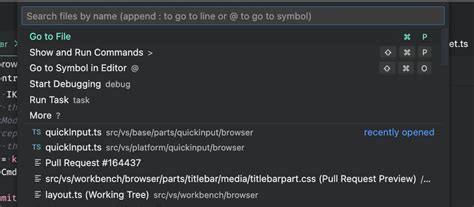 Test Command Center Shows A Few Modes Inline · Issue 164442 · Microsoftvscode · Github