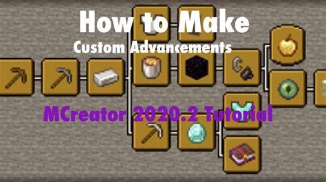MCreator Tutorial How To Make Custom Advancements YouTube