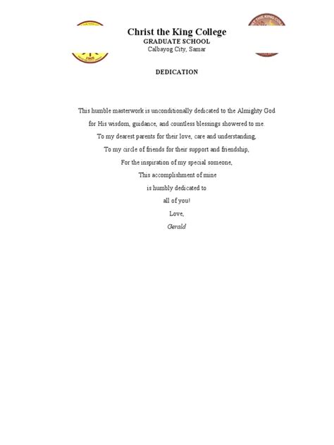 Thesis Dedication Pdf