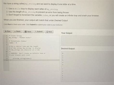 solved indexing strings challenge we have a string called
