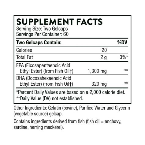 Рыбий жир Омега-3, Super EPA Pro, Thorne Research, 120 желатиновых ...
