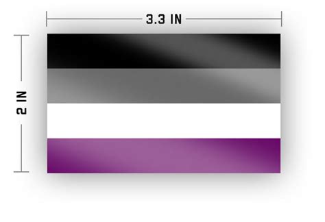 Asexual Pride Flags Stickers Pins And Patches