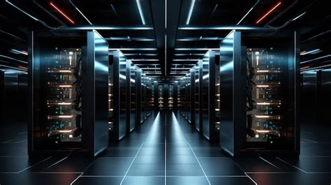 Premium Ai Image Highperformance Ai Supercomputer Ai Generated