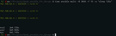 ansible ad hoc command background not working stack overflow