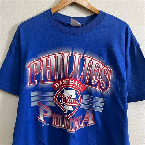 Vintage Philadelphia Phillies Mlb Shirt Size L J03 Etsy