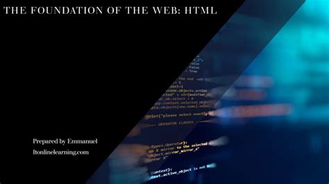 🔹 Every Great Website Starts With Html Emmanuel Msafiri Phiri