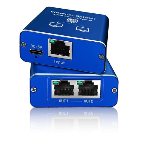 Getuscart Ethernet Splitter 1 To 2 High Speed 1000mbps Gigabit
