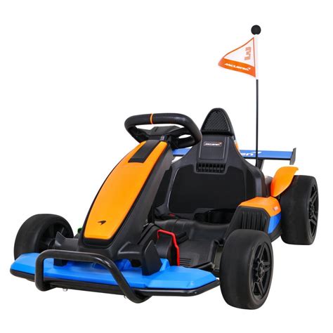 Електрически карт MCLAREN Drift Master, 2 мотора, Колела от EVA пяна ...