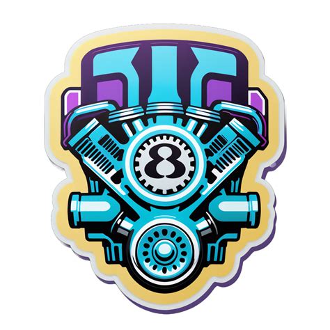 I Made An Ai Sticker Of V8 Engine