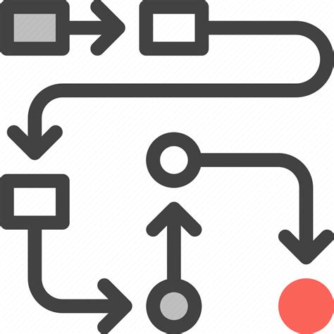 Workflow Line Icon Vector Workflow Icon Chart Diagram