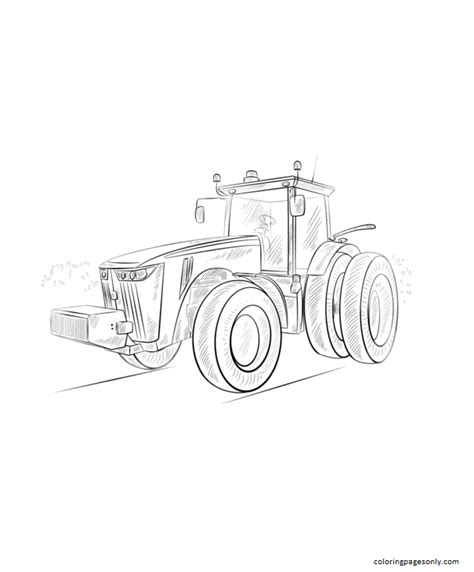 Coloriage Tracteur John Deere Coloriages Gratuits à Imprimer