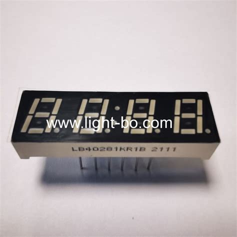 소형 슈퍼 밝은 빨간색 네 자리 028 공통 음극 7 세그먼트 Led 시계 디스플레이 제조업체 및 공급 업체 China Mainland