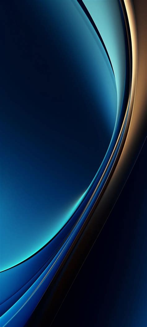 Abstract Blue And Gold Room Divider