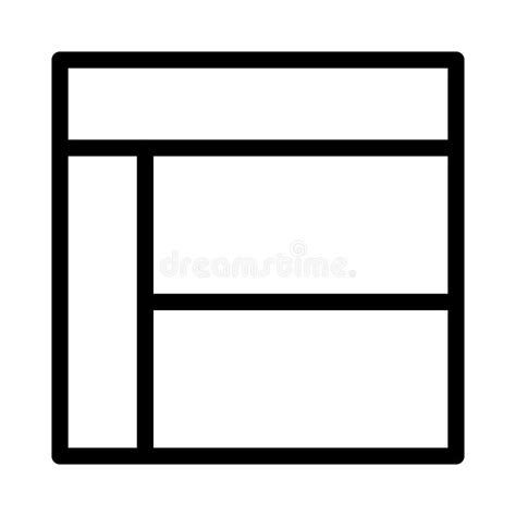 L nea Fina Icono De La Web Del Vector Ilustración del Vector