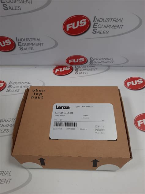Lenze E AYAA S X SM E AYAA Safety Module Servo Drive FUS Industrial