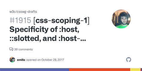 Css Scoping 1 Specificity Of Host Slotted And Host Context