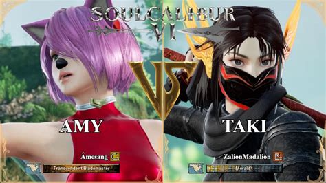 SoulCalibur VI Amesang Amy VS ZalionMadalion Taki Xbox One S Casual YouTube