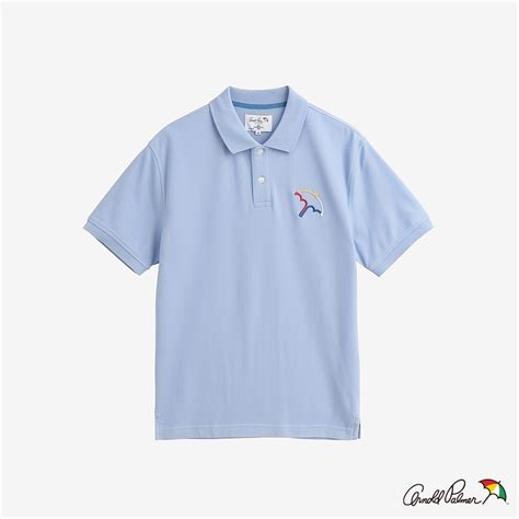 Arnold Palmer 男裝 主題 傘繡花logo Polo衫 藍 Polo衫 Yahoo購物中心