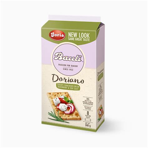 Крекеры Doriano с розмарином и морской солью, Bauli, 240г | FoodPort Market