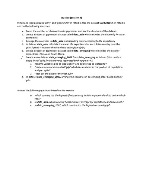 Session 4 Practice Pdf Computers