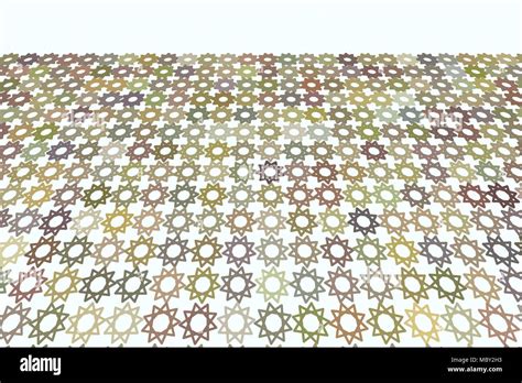 Abstract Background With Shape Of Star Pattern 3d Perspective View Style Of Mosaic Or Tile