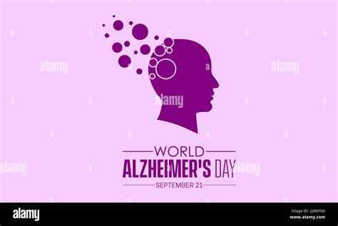 Vector Illustration Design Concept Of World Alzheimers Day Observed On