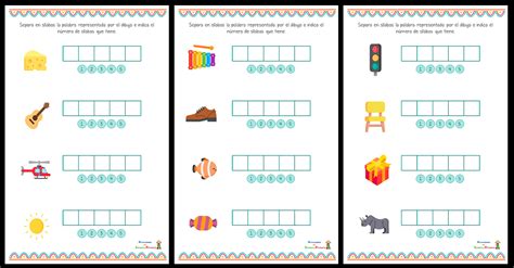 Ejercicio De Segmentación Silábica Actividades De Infantil Y Primaria