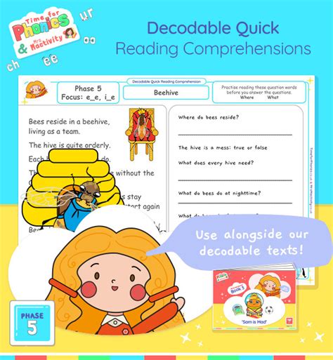 Phase 5 Beehive Reading Comprehension Phase 5 Reading Comprehensions