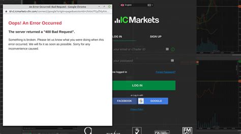 Ctrader Forum Can T Login To Ctrader Web