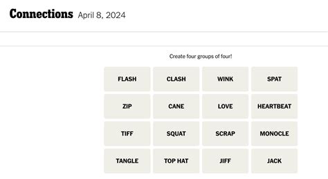 Nyt ‘connections Hints And Answers Today Monday April 8 Parade