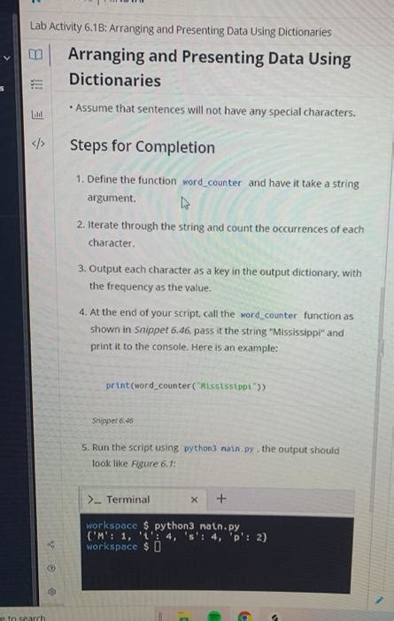 Solved Lab Activity 6 18 Arranging And Presenting Data Chegg