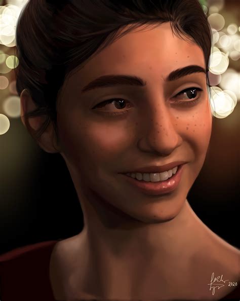 Digital Drawing By Me Dina The Last Of Us Part 2 Rgaming
