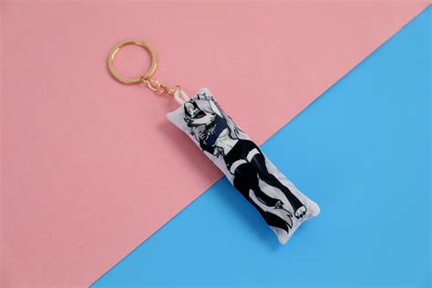 Helluva Boss Loona Mini Dakimakura Keychain 11x3cm Two Way Tricot Daki