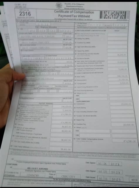 Instructions Fill Up Bir Form No 1700 From The