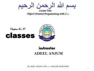PPT Object Oriented Programming With C PowerPoint Presentation