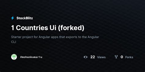 1 Countries Ui Forked StackBlitz