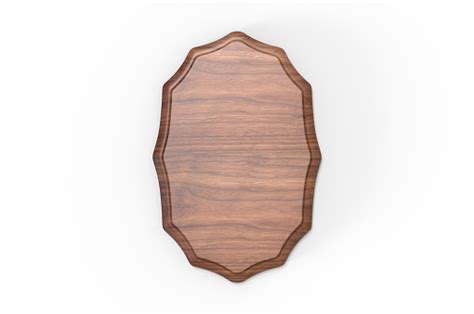 빈 나무 플라크 템플릿 및 조롱 3d 렌더링 그림입니다 0명에 대한 스톡 사진 및 기타 이미지 0명 3차원 형태 갈색 Istock