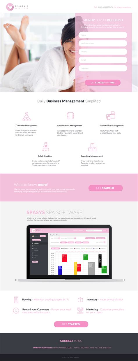 Spa Management Software On Behance
