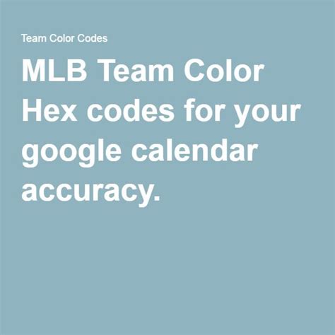 Mlb Team Color Codes Archives Team Color Codes Team Colors Coding