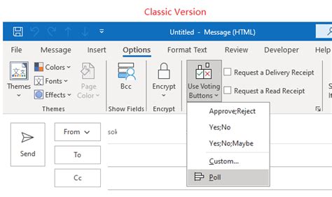 Where Are Voting Buttons On Outlook 12023920900 Microsoft Qanda
