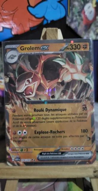 Carte PokÉmon Golem Ex 076165 Mew 151 Ecarlate And Violet Neuve Fr