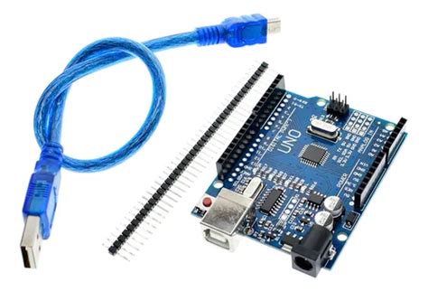 placa uno r3 atmega328 smd compatível com arduino cabo usb