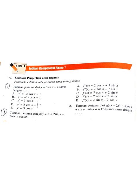 Rumus Turunan Trigonometri Pdf