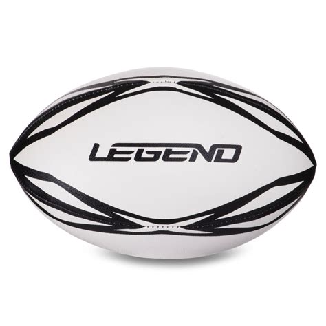 Мяч для регбі Legend R 3299 №3 білий чорний Мячі для регбі