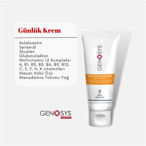 MVC (Multi Vita Radiance Cream) 50 ml - Nurgül BUDAK | GENOSYS ...