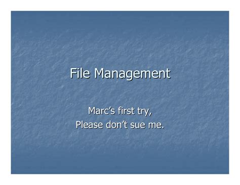 4 3 file management lecture notes 4 file management file management