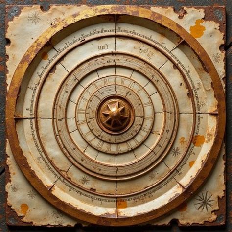Free Weathered Compass Dial Image Compass Concentric Weathered
