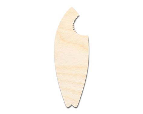 Bigger Better Unfinished Wood Shark Bite Surf Board Shape Diy Craft