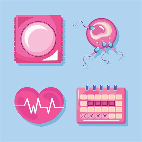 Four Sexual Health Icons 10479607 Vector Art At Vecteezy